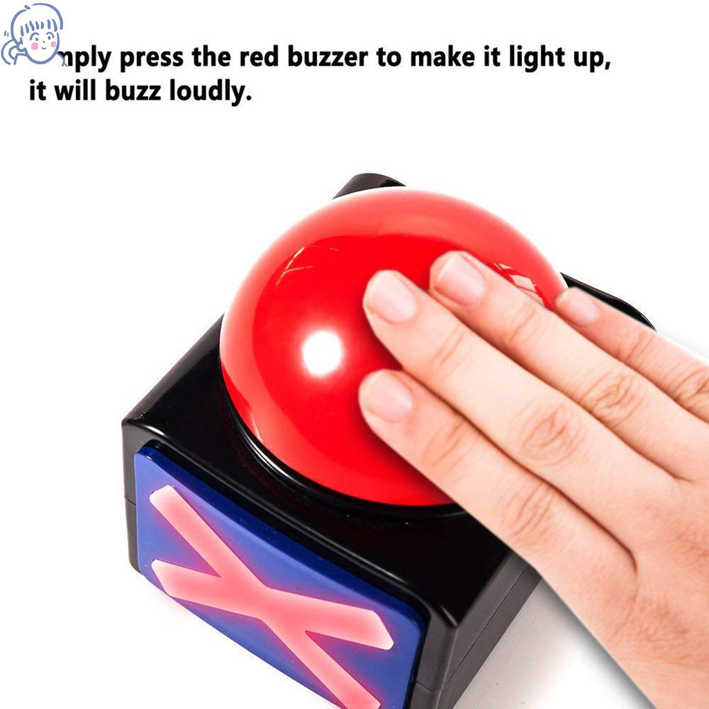 Game Answer Buzzer, Game Buzzer Alarm Sound Play Button with Light ...