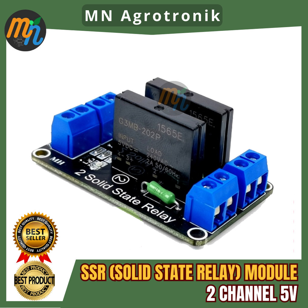 Ssr SOLID STATE RELAY MODULE 2channel 5V DC FOR ARDUINO | Shopee Malaysia