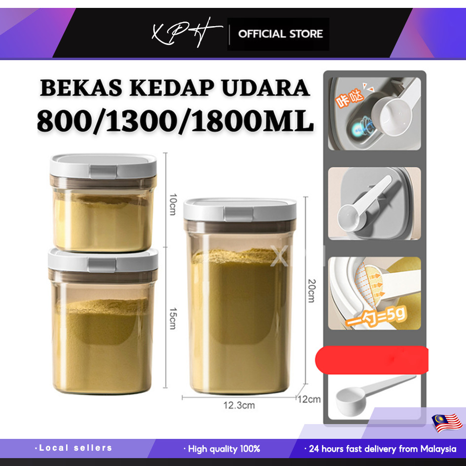 🐻𝑿𝑷𝑯🐻Bekas Susu Baby Kedap Udara Baby Milk Powder Storage Container BPA ...