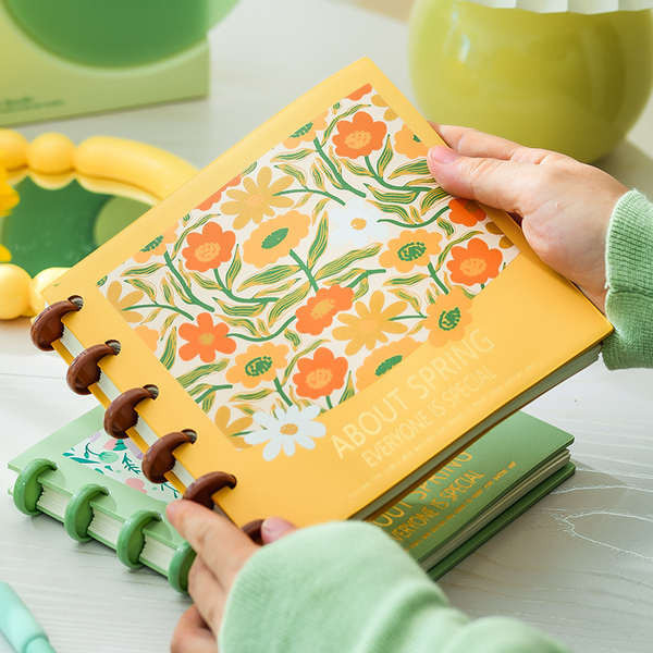 buku nota cute kunci buku nota aesthetic Gesper cendawan persegi buku ...