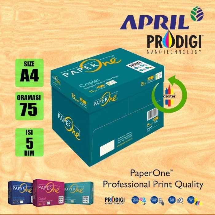 -(5 RIM) 1 BOX A4 PAPER 75GR PAPERONE BMO COPYPAPER A4 70GR IK - A470 ...