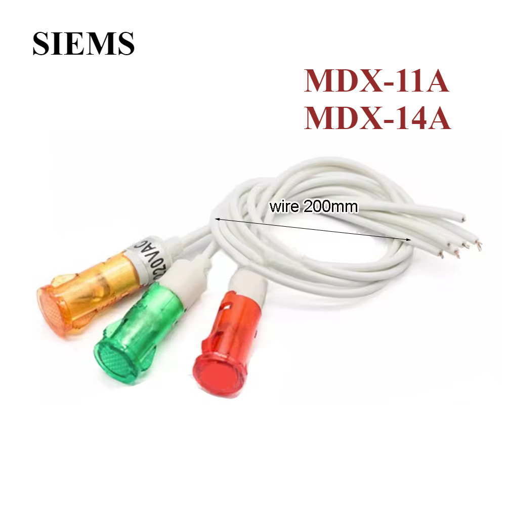 5 Pieces Guiding Signal Lamp MDX-11A/14A Panel Mounting Neon Indicator ...