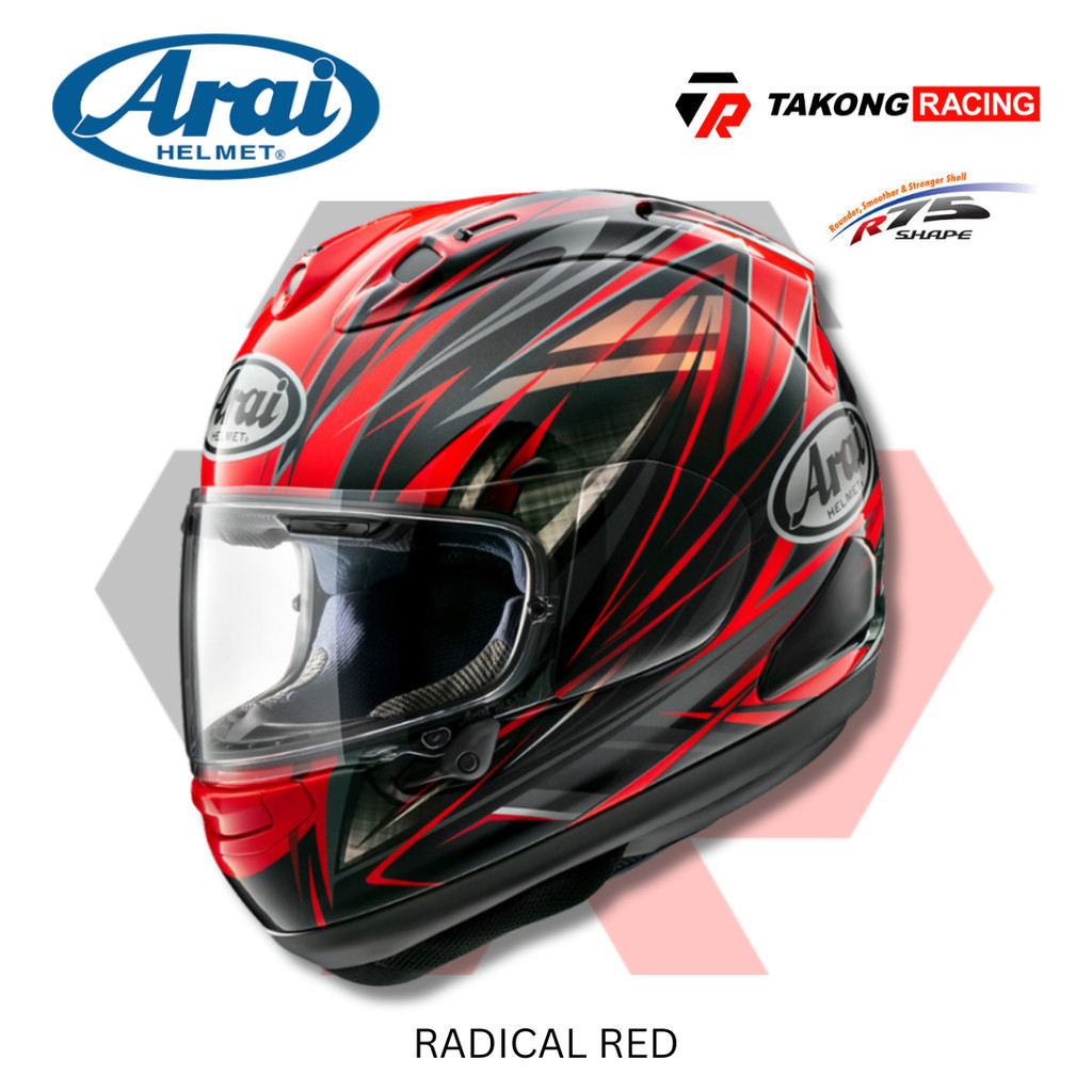 ARAI Helmets RX-7X Radical Red | Shopee Malaysia