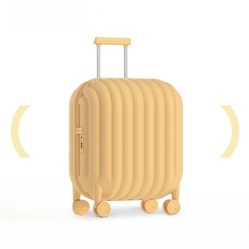 20 inches cute bread design luggage trolley luggage dense luggage code ...