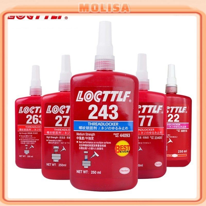 Locttlf Thread Locker Glue 50ml 243/222/242/272/262/277/290/243/263/271 Screw Metal Threadlocker ...
