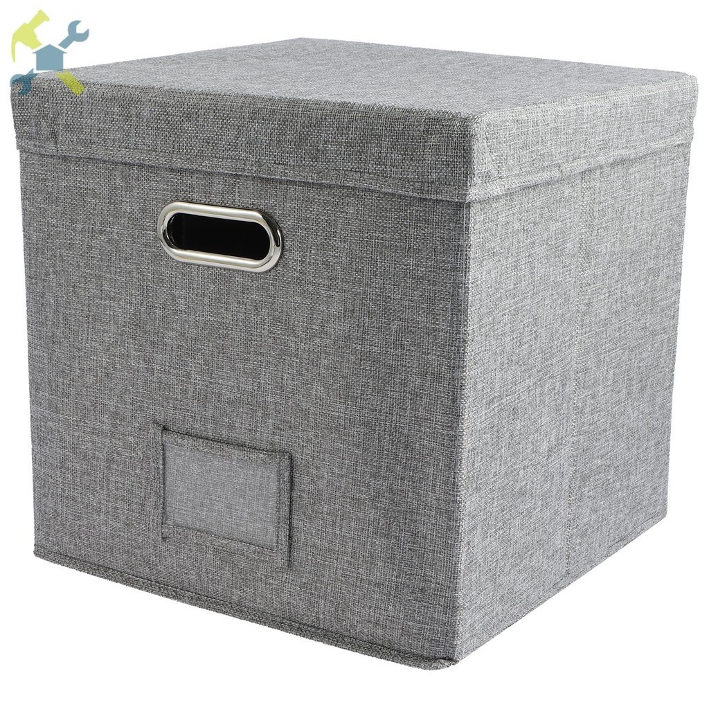 Vinyl Record Storage Box with Lid Stackable Album Storage Organizer Box ...