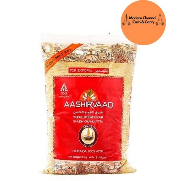 Aashirvaad Whole Wheat Atta Flour 5kg | Shopee Malaysia