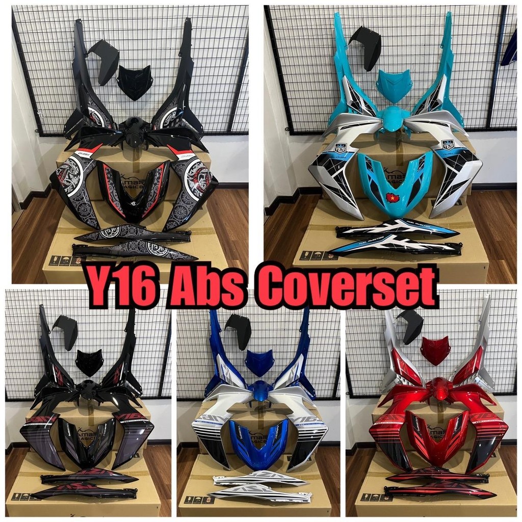 Coverset MagicBoy Y16 Abs Y16 V2 Sticker siap tampal Merah Purba Batman ...