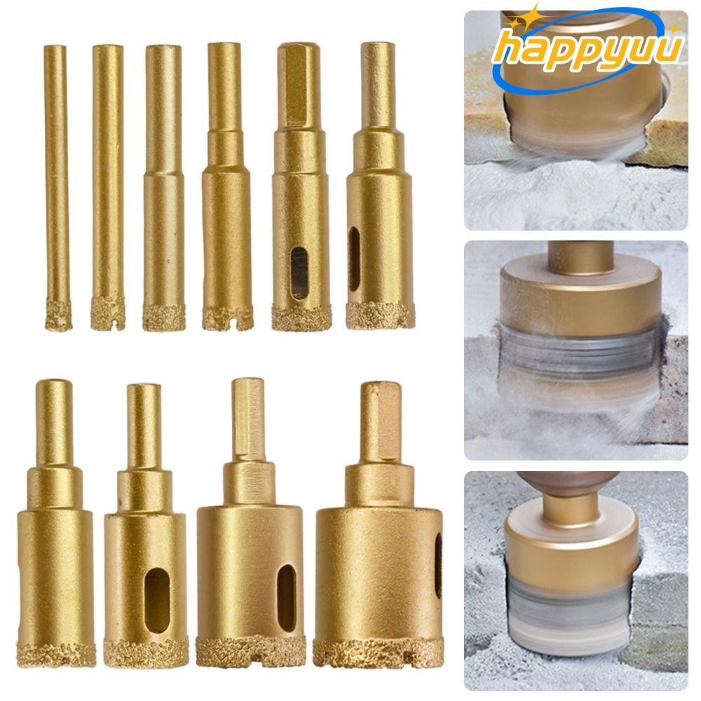 HAPPYUU Marble Drill Bits Glass Bit Hole Saw Cutter Granite Brick Drill ...