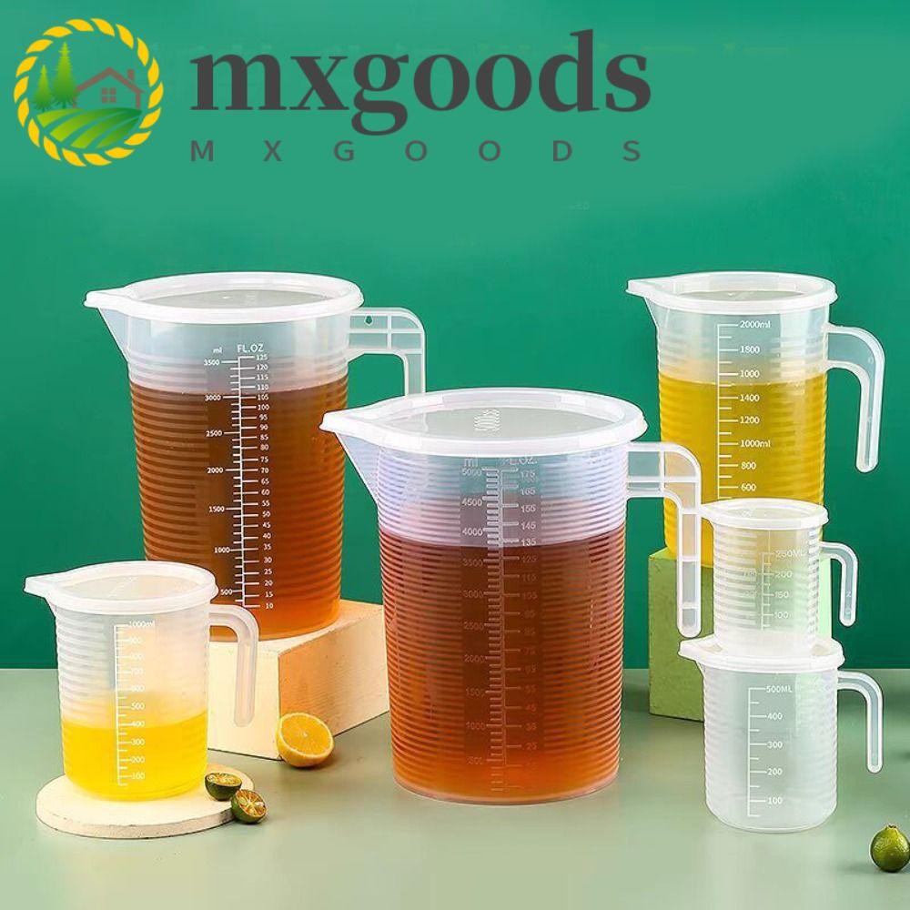 MXGOODS Graduated Measuring Cup, Transparent Water Jug Scale Cup ...