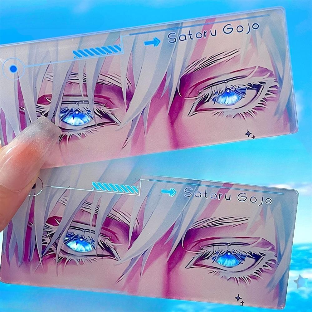 Cartoon Jujutsu Kaisen Satoru Gojo Keychain Acrylic Card Pendant ...