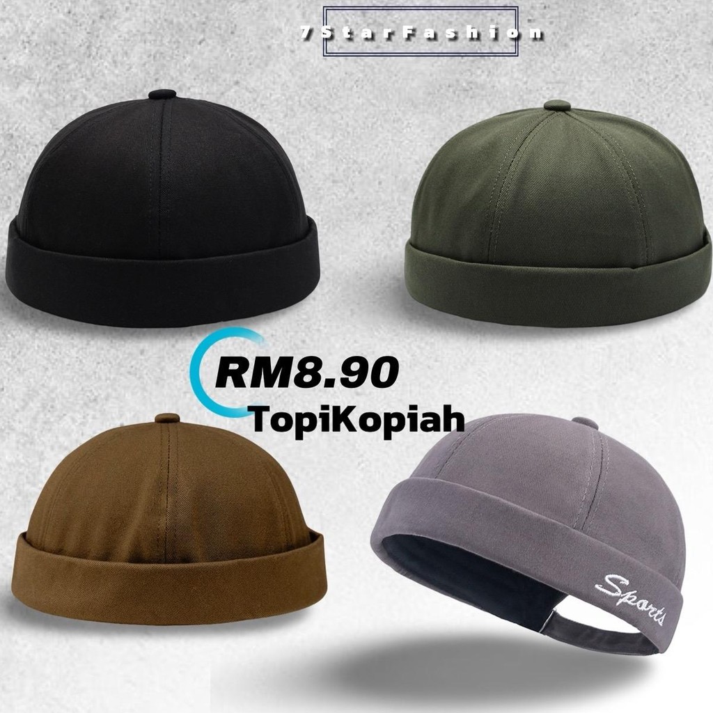 Hotitem MikiHat Topi Kopiah Viral Topiah Trend Baru Roll Hat Sailor Cap ...