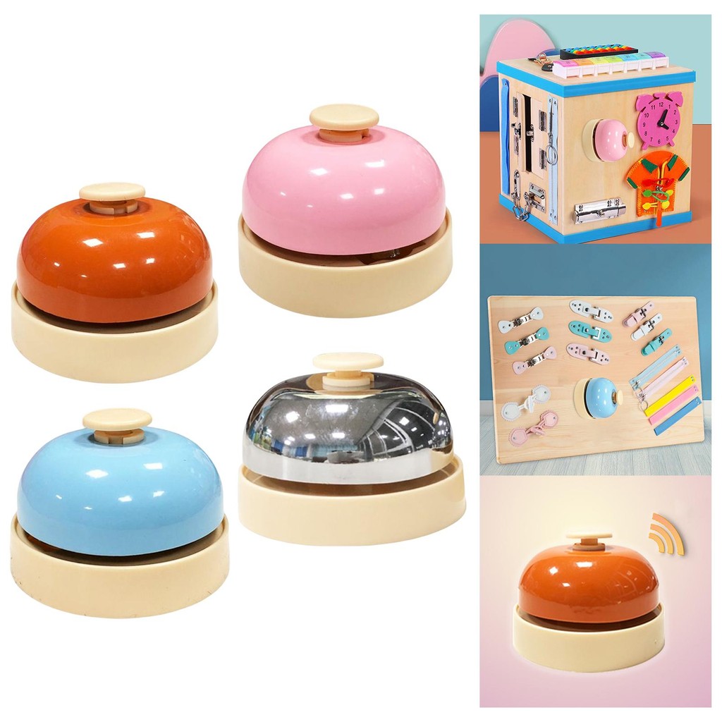 [uguuiya] Child Busy Board DIY Metal Bell Toddlers Learning Cognitive ...