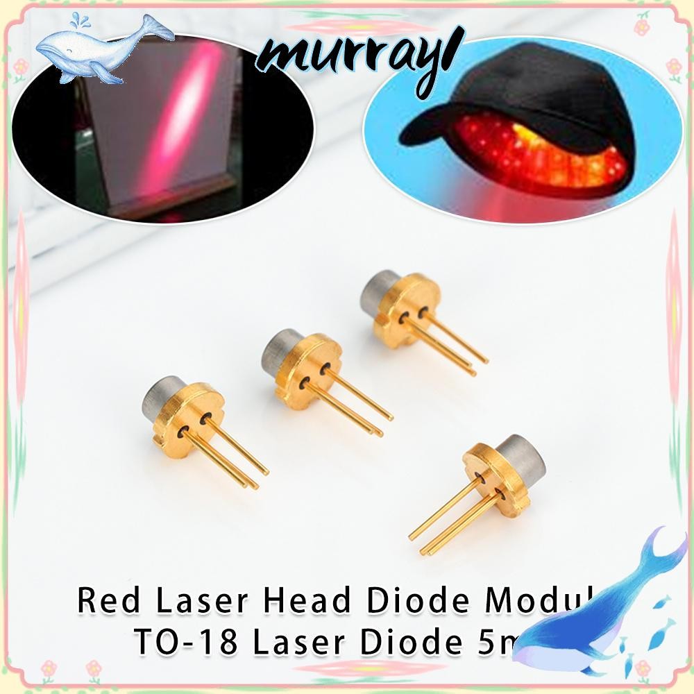 MURRAY1 1/2/5/10pcs Red Laser Head 5MW 650nm 2.2V High Power Burning ...