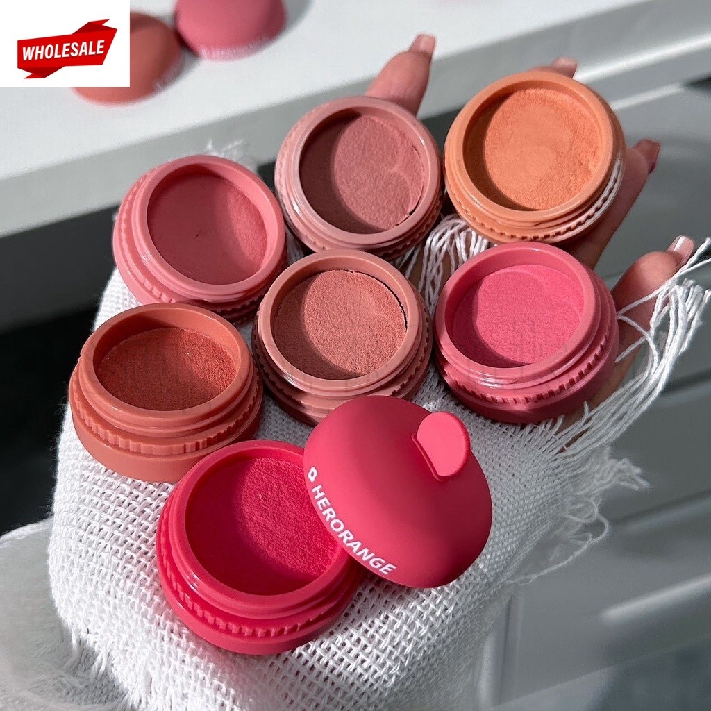 (BC) HERORANGE Monochrome Blush Cream Waterproof Lasting Blush Matte ...