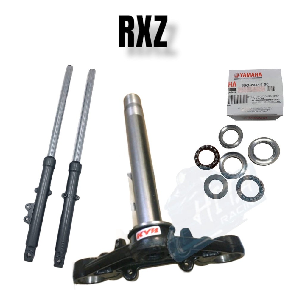 YAMAHA RXZ RXZ Catalyzer Steering Stem T Fork Under Bracket KYB & Front Fork Aclass ( COLOUR ...
