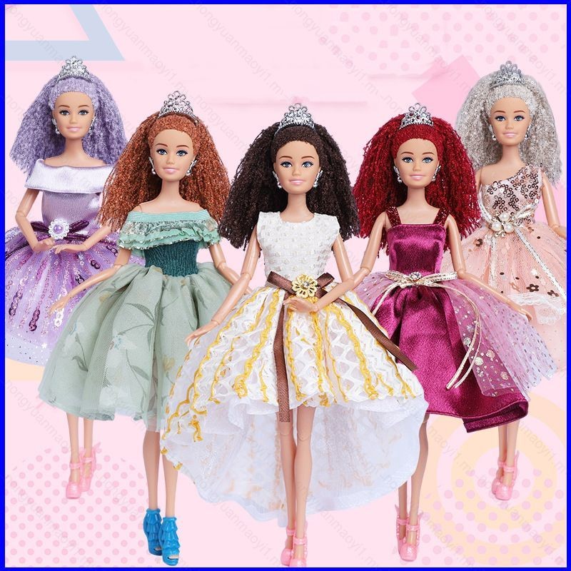 Loye 30cm Dreadlocks Barbie Dolls with Beautiful Lace Dress 11 Movable ...