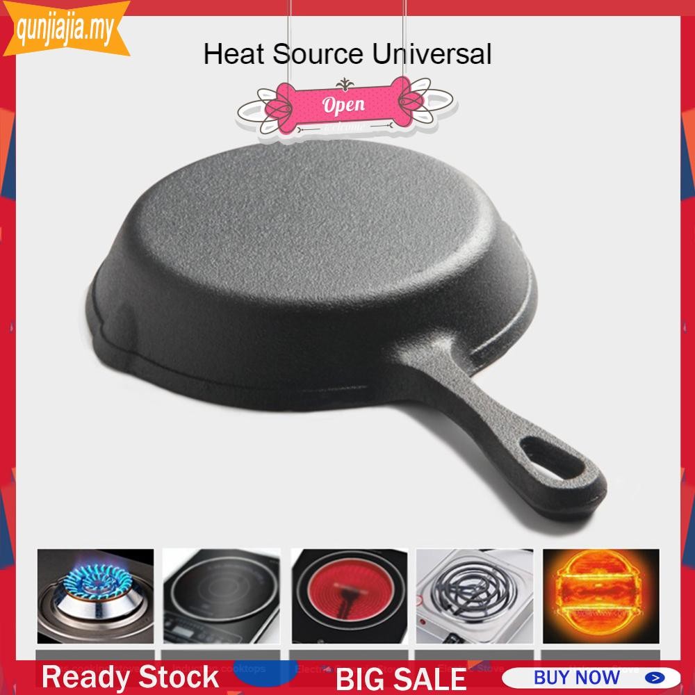 Cast Iron Pan Skillet Nonstick Cast Iron Pot Skillet Mini Steak Flat ...