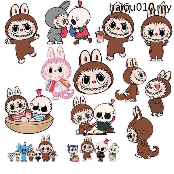 Pop Mart labubu Suitcase Sticker Mobile Phone Laptop Helmet Motorcycle ...