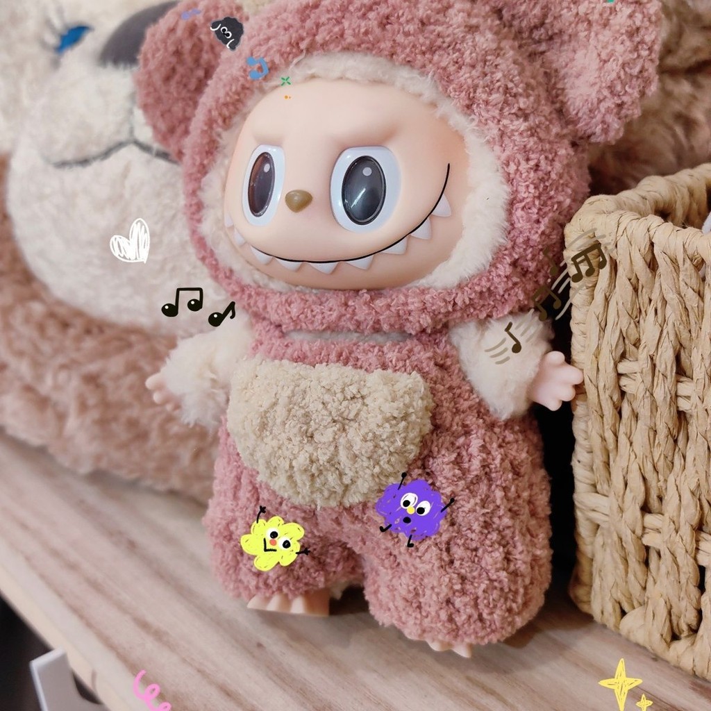 [Ready Stock] labubu15cm Vinyl Pendant Clothes Baby Clothes Labubu Doll ...