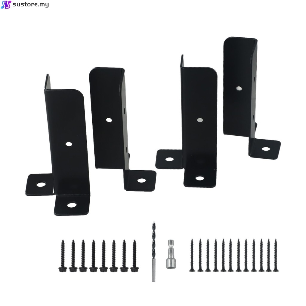 [Super] 4pcs Adjustable Deck Post Anchor Base Brackets Fence Support ...