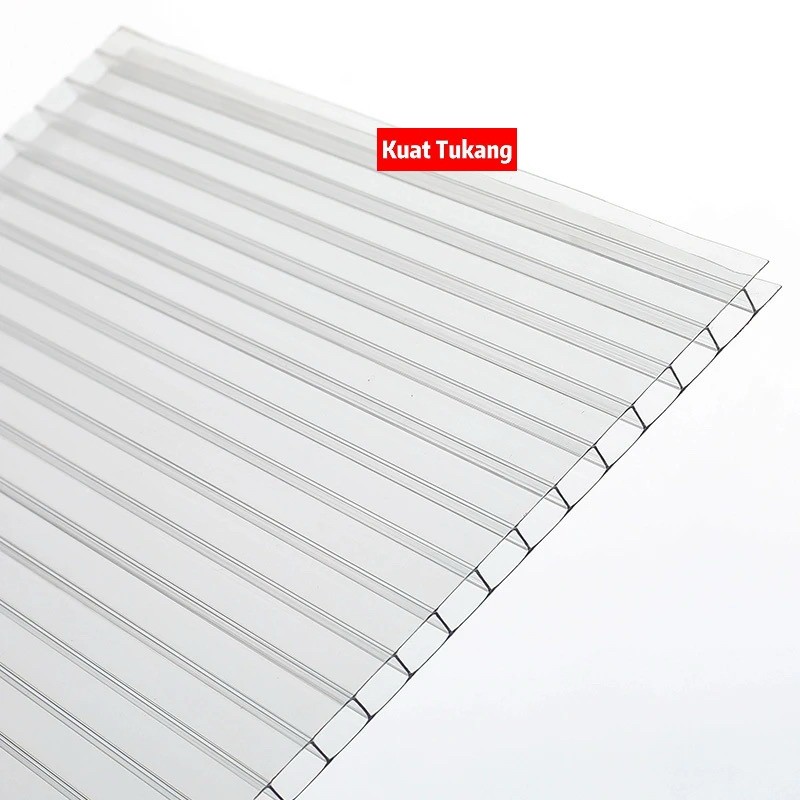 PC Hollow Sheet 6mm / Polycarbonate Sunroof Roof Waterproof Greenhouse ...