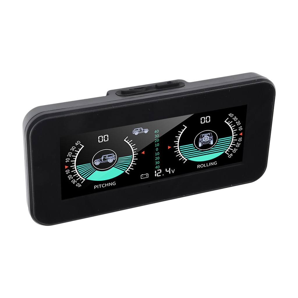 1 Set Off-road Car Digital Inclinometer Guage Tilt Indicator Angle ...