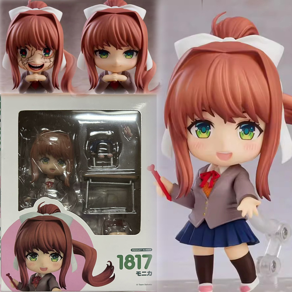 Doki Doki Literature Club Action Figure Monika Nendoroid Doki Doki Literature Club Model Doll ...