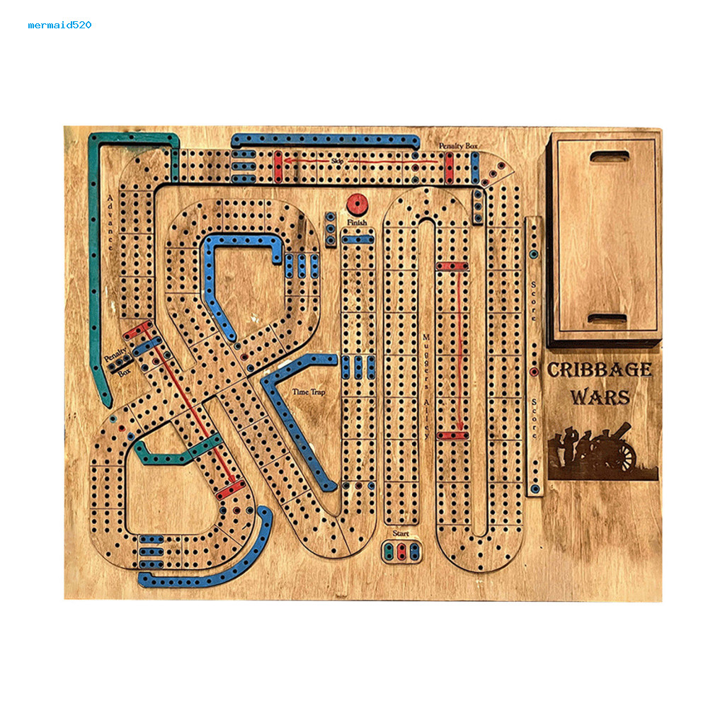 MHN- Cribbage Wars Game Cribbage Game with Storage Area Fun and ...