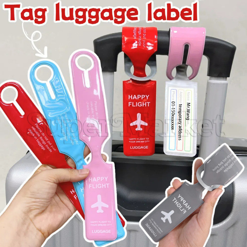 1-4PCS Boarding Luggage Case Hanging Tag - Backpack ID Marking Card ...