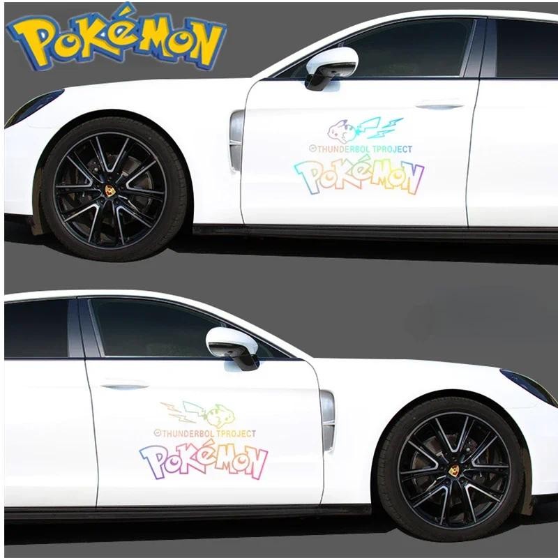 Pokemon lightning Pikachu colorful hollow car stickers Japanese ...