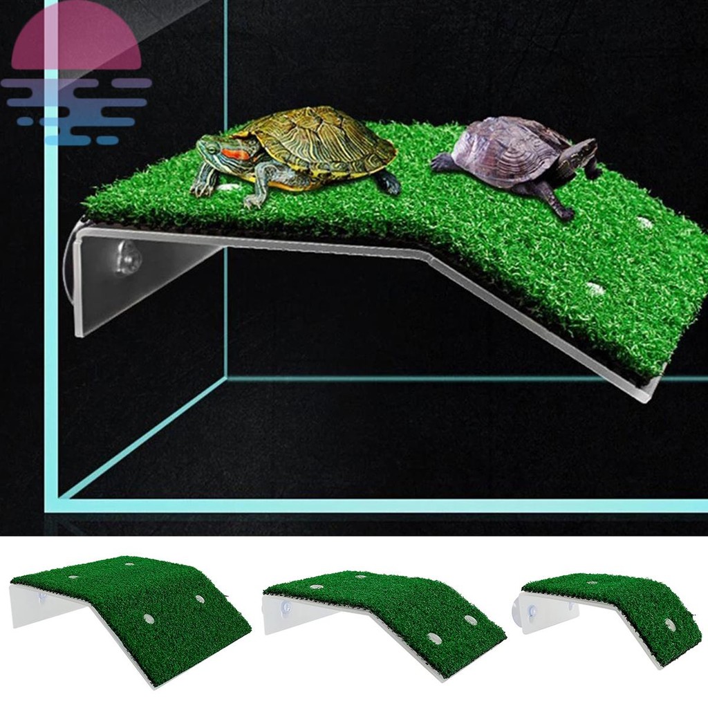 Turtle Basking Platform with Simulation Turf Turtle Resting Terrace ...