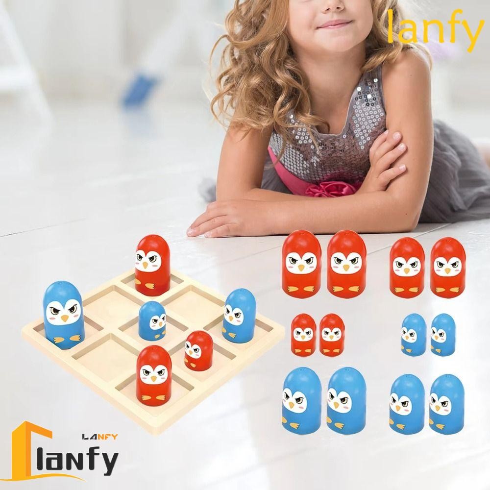LANFY Tic Tac Toe Board Game, Interactive Educational Big Eat Small ...