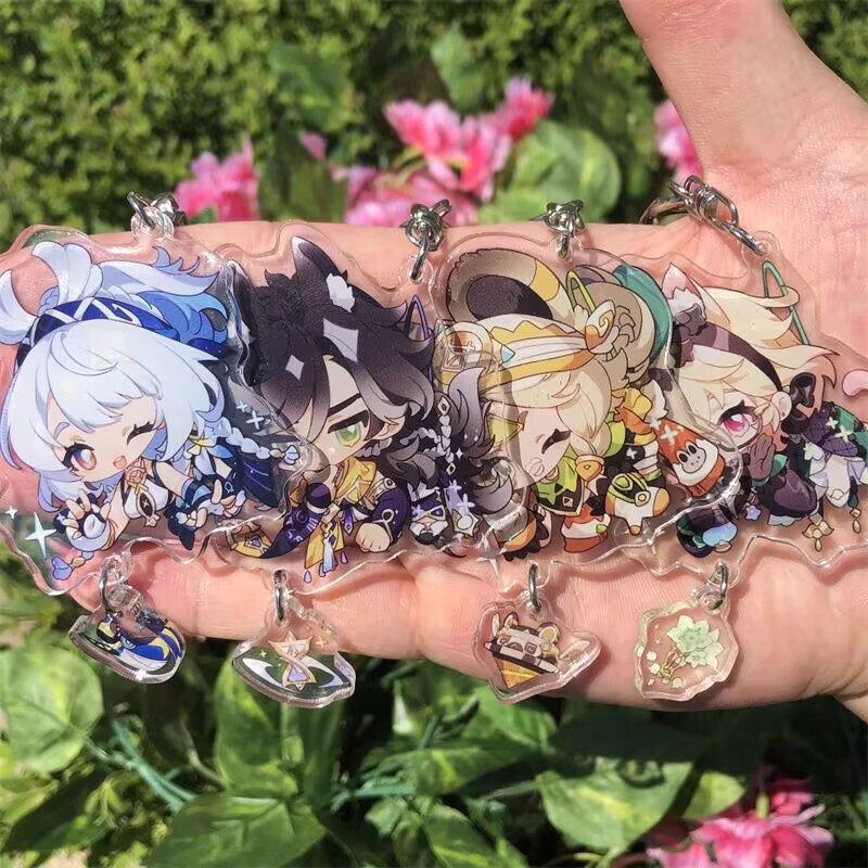 Genshin Impact Pendant Sethos Emilie Mualani Kachina Kinich Keychain ...