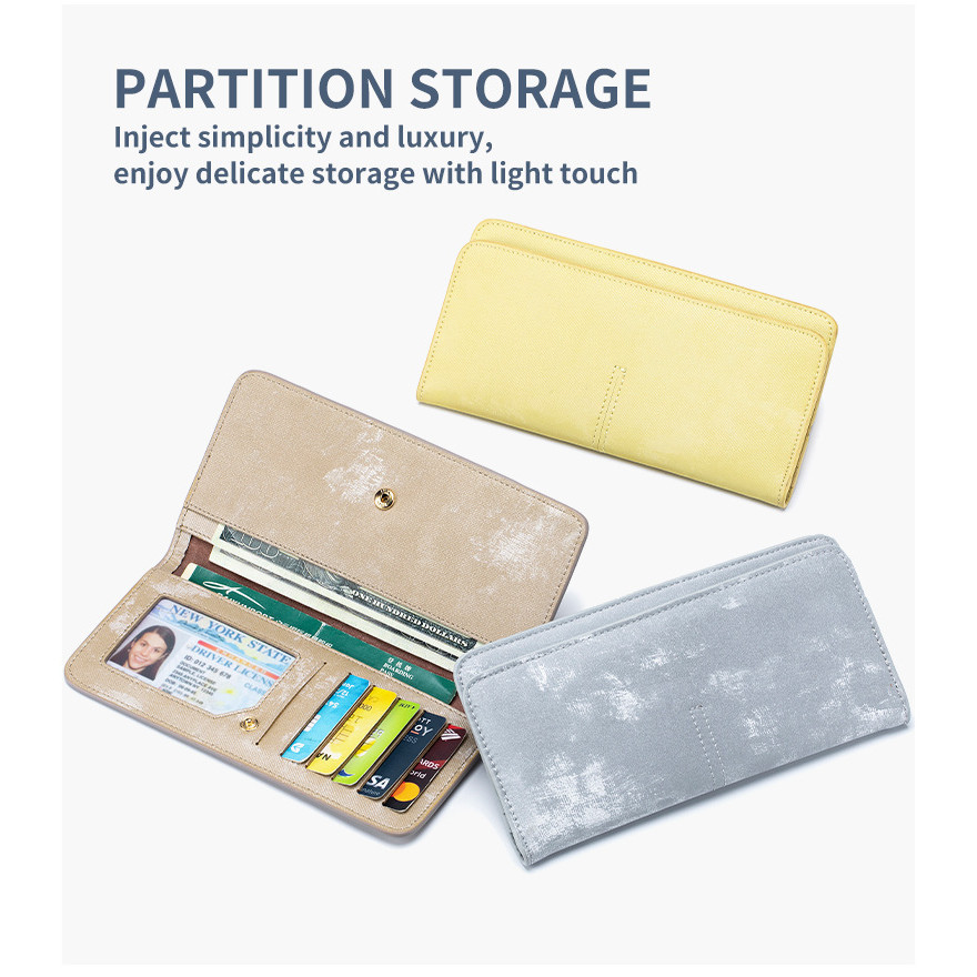 Genuine Genuine Leather Ultra-Thin Long Wallet Women New Style Z ...