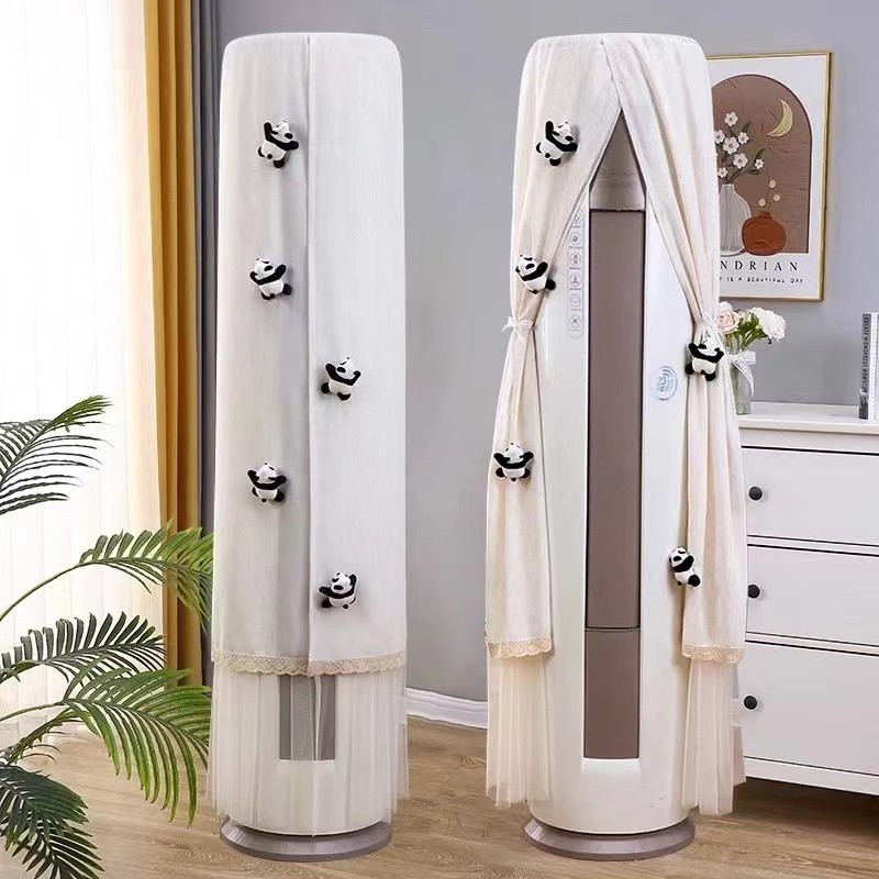 Air Conditioner Cover Cabinet Set Round Cylindrical Gree Living Room ...
