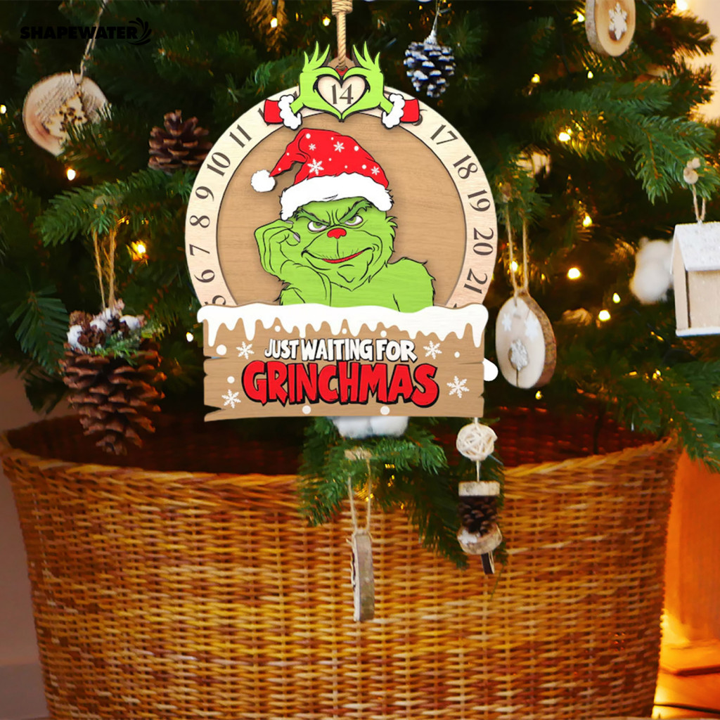 Seasonal Decor Holiday Advent Calendar 2024 Christmas Green Elf ...