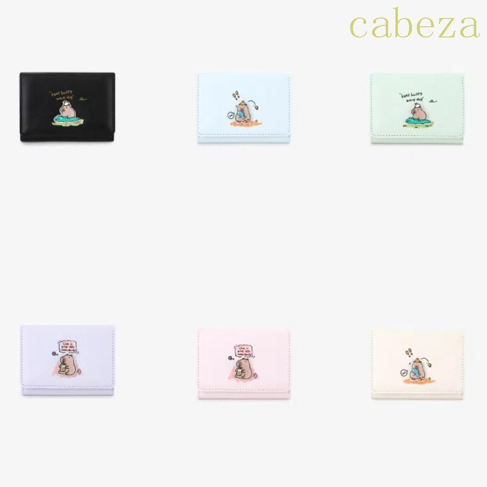 CABEZA Cartoon Coin Pouch, Waterproof Cute Capybara Wallet | Shopee ...