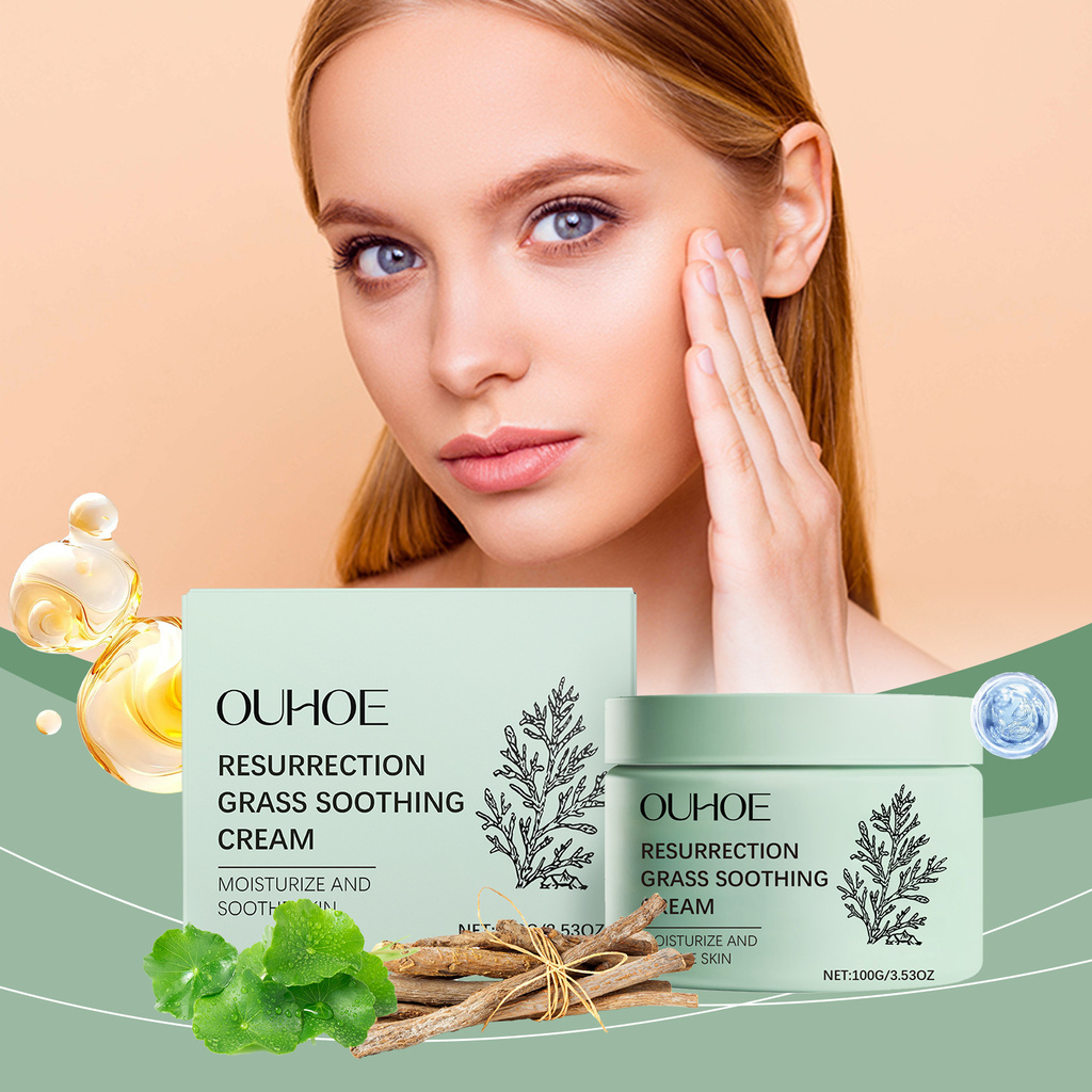 100g OUHOE Resurrection Herb Soothing Cream Delicate & Soft Relieves ...