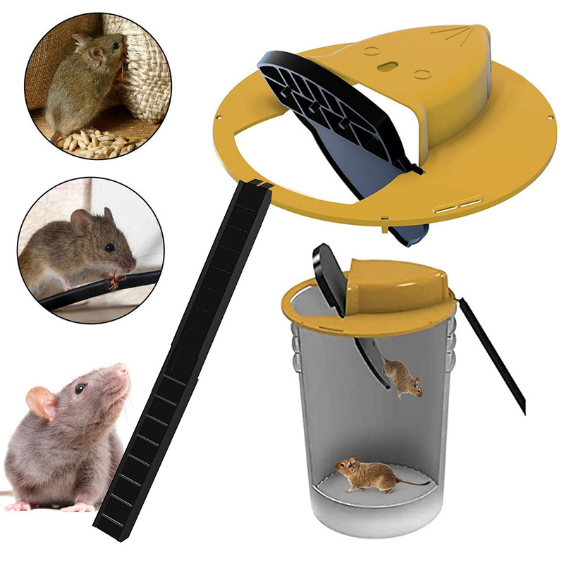 Slide Bucket Lid Mouse Rat Trap Flip Slide Mouse Trap Bucket Compatible ...