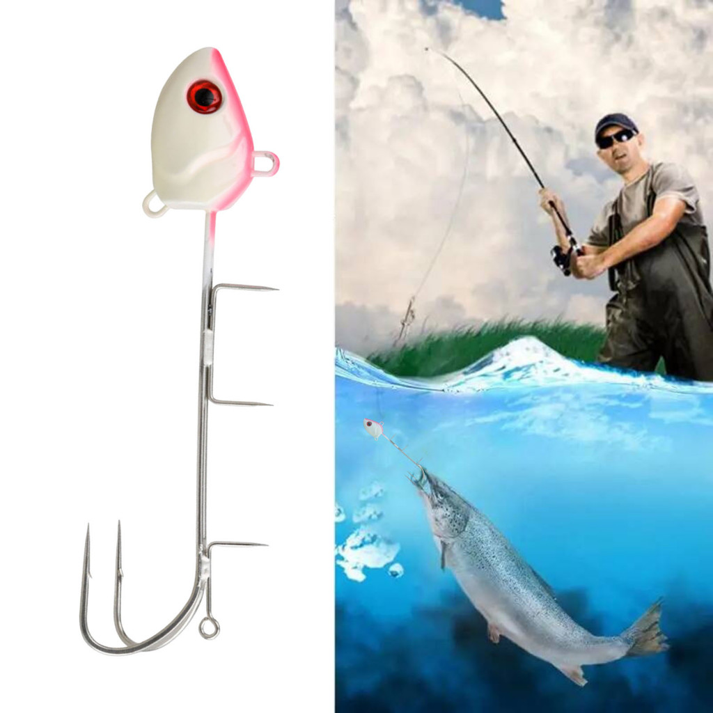 Fish Hook Anti-corrosion Fishing Hook 80/100g Fish Head Hook Heavy Duty ...