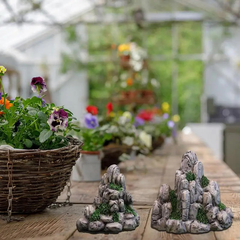 GMARTY Mini Mountain Miniature Fake Stone Artificial Hill Toys ...