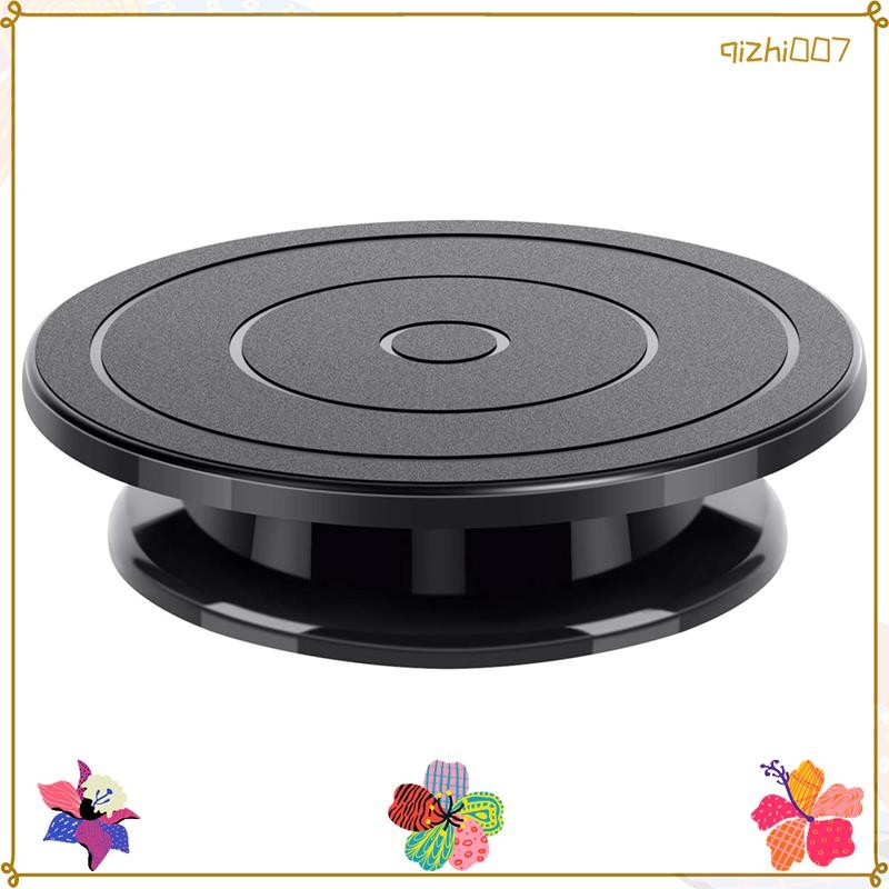 11 Inch Rotate Turntable Sculpting Wheel Revolving Cake Turntable Black ...