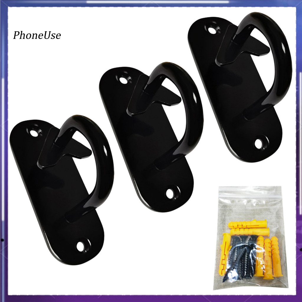 PhoneUse Iron Fitness Hook Fitness Hook 3pcs Wall Mount Workout Hooks ...