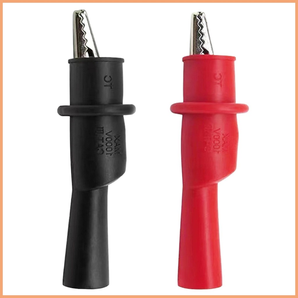 Insulated Test Probe Multimeter Tester Alligator Crocodile Test Clip ...