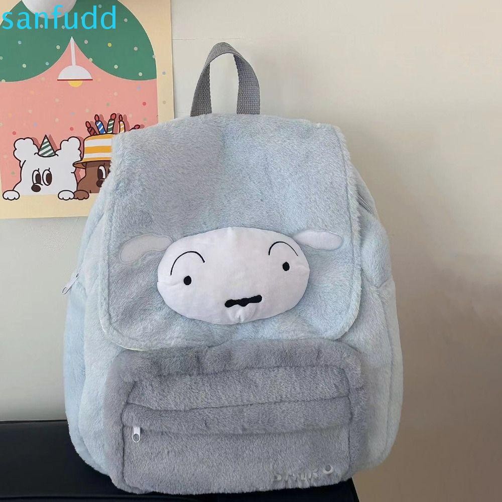 SANFUDD Crayon Shin-chan Backpack, Large Capacity Japanese Anime Plush ...