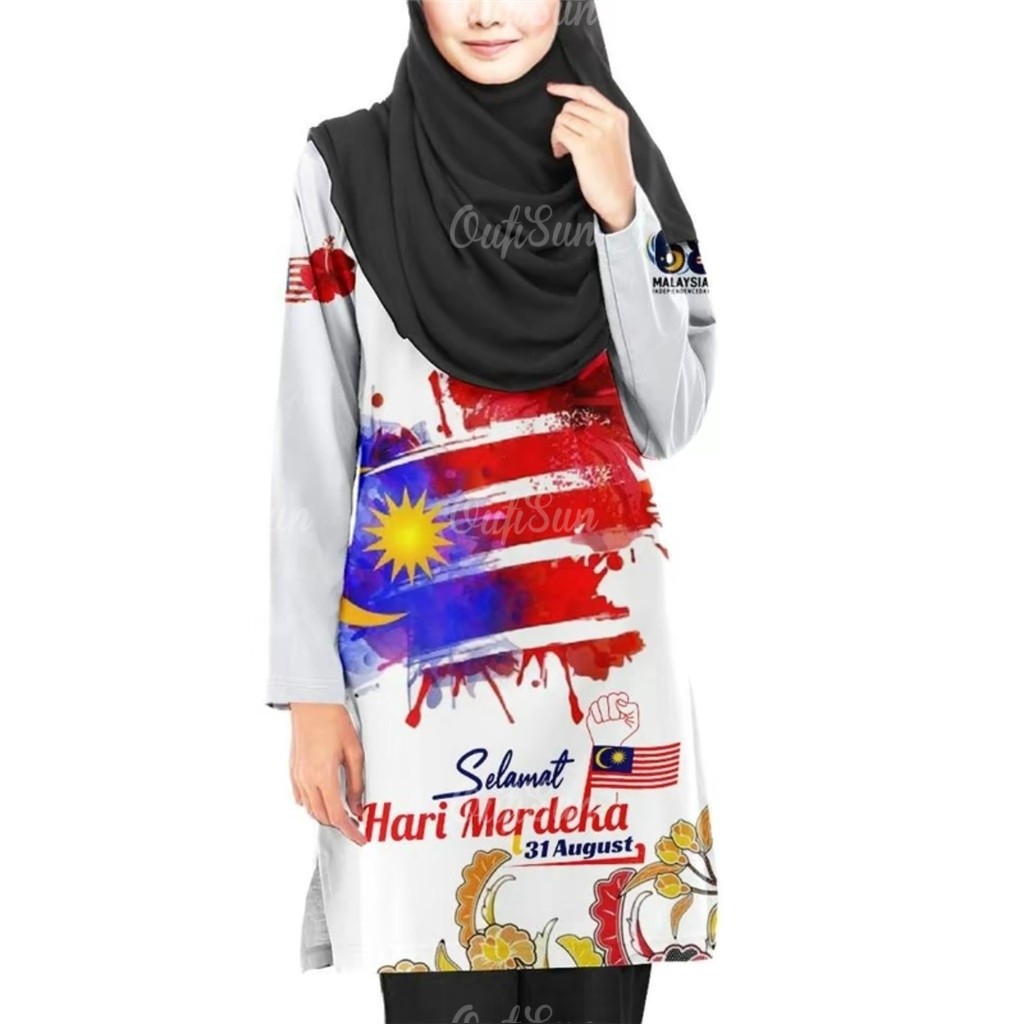 New Design Baju Merdeka Perempuan 68th Malaysia Independence Day ...