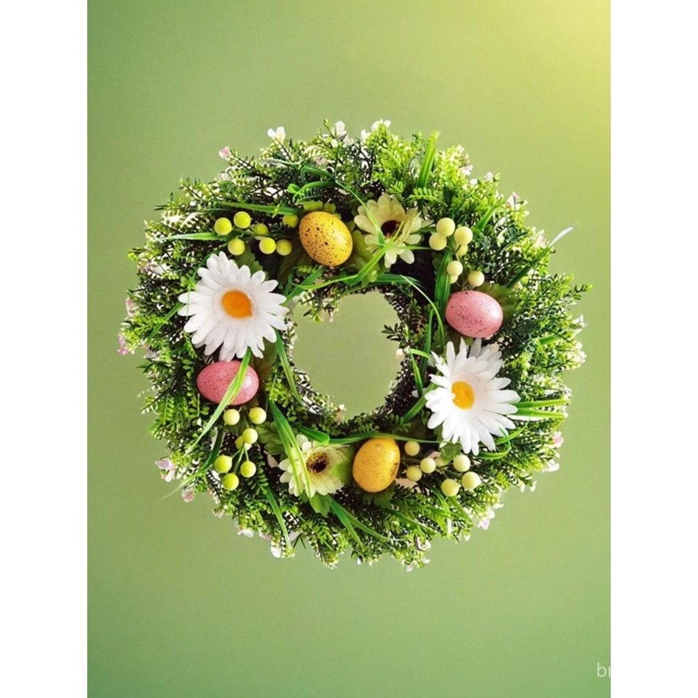 2025 Hiasan Gantung Pintu Telur Anyaman Rotan Paskah Baharu Karangan ...