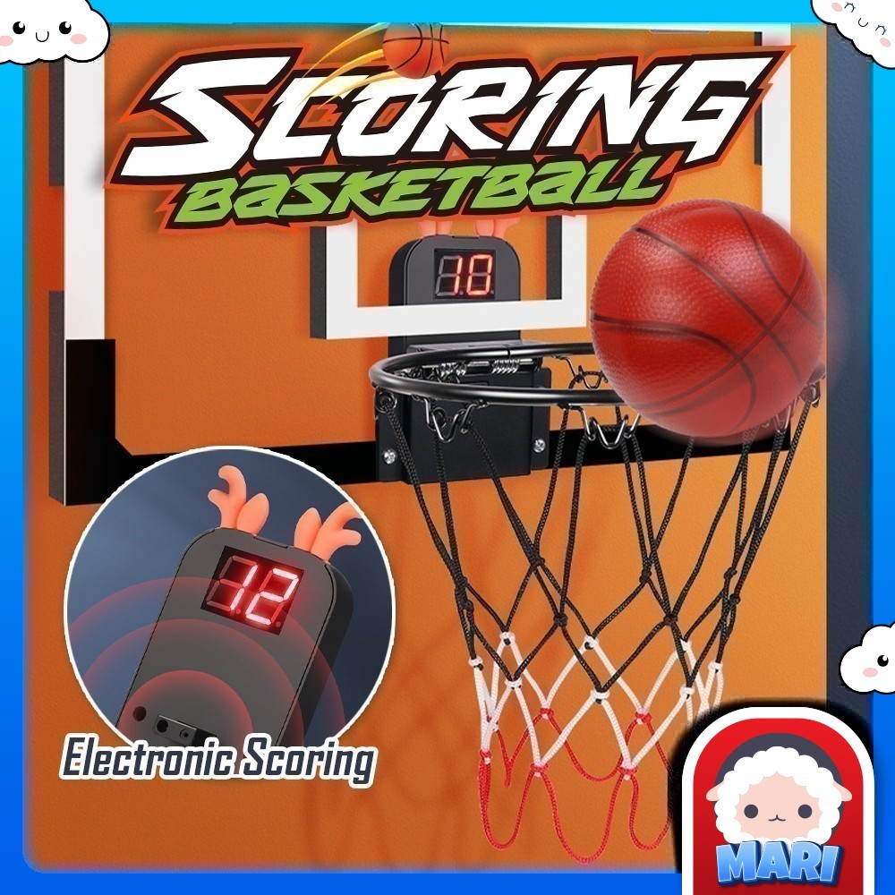 Electronic Scoring Premium Basketball Hoop Backboard Wall Hang Hook ...