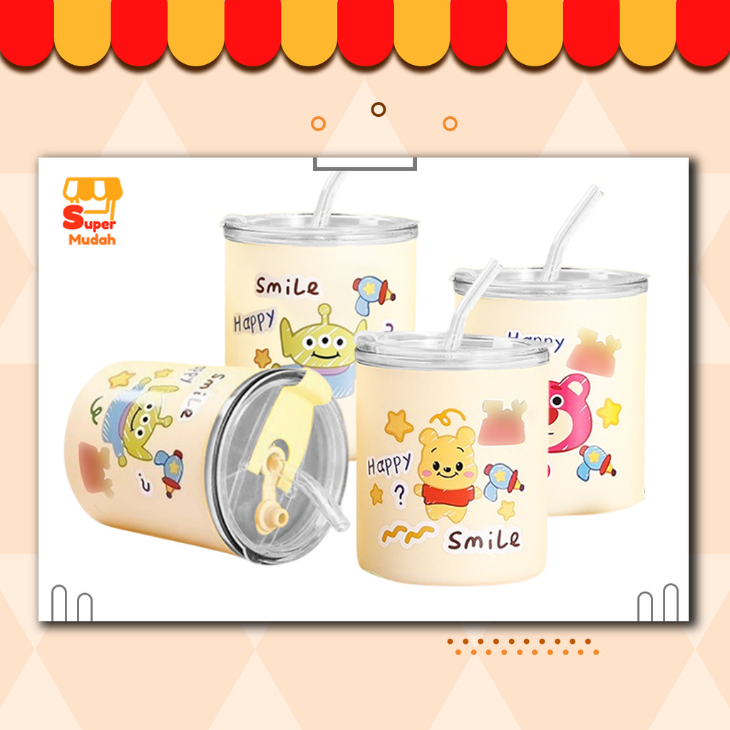 [400ml] Cawan Kaca Toy Story 400ml Reka Bentuk Kartun Comel Gaya Ins ...